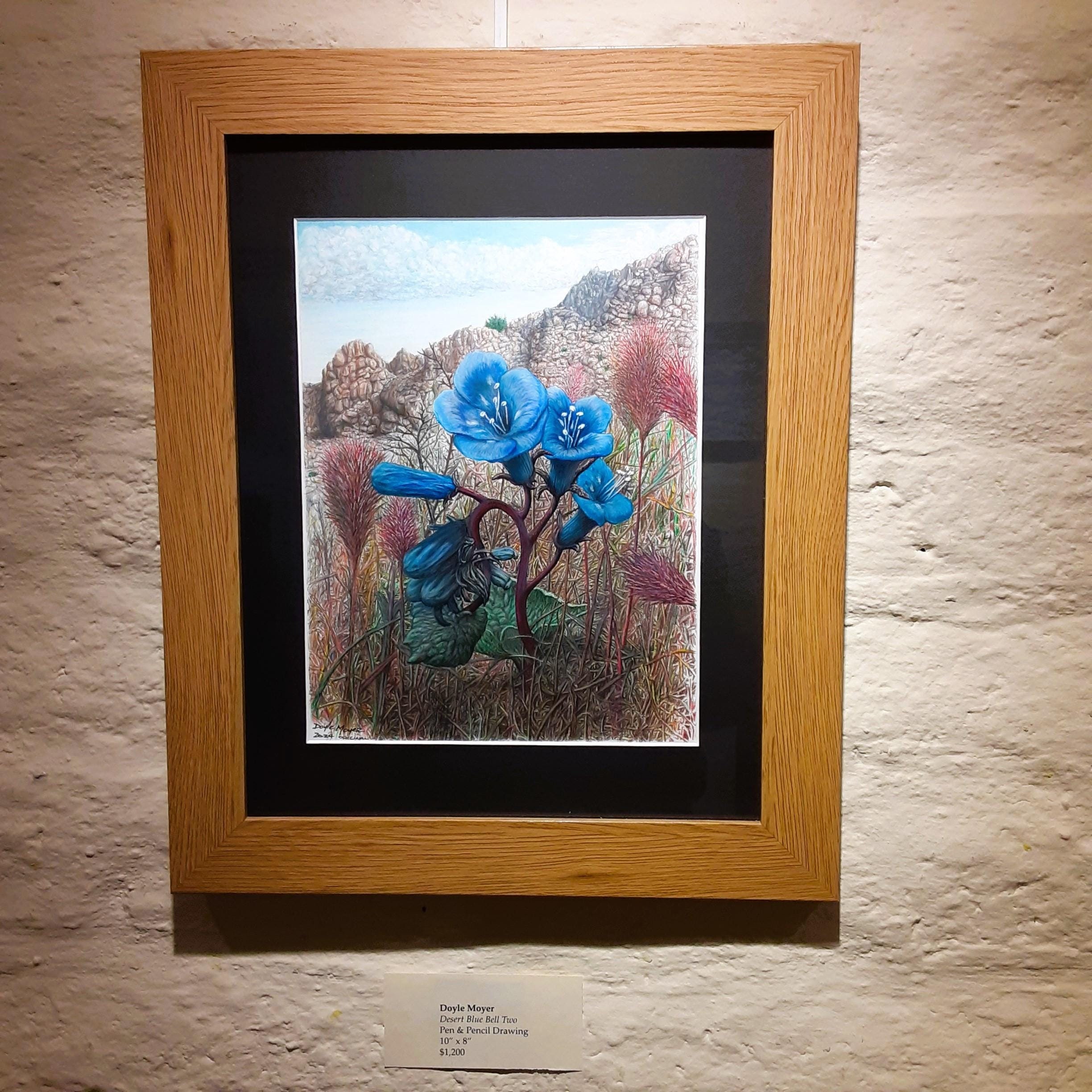 Desert Blue Bell Flower of Joshua Tree Giclée Print: Desert Artwork ...