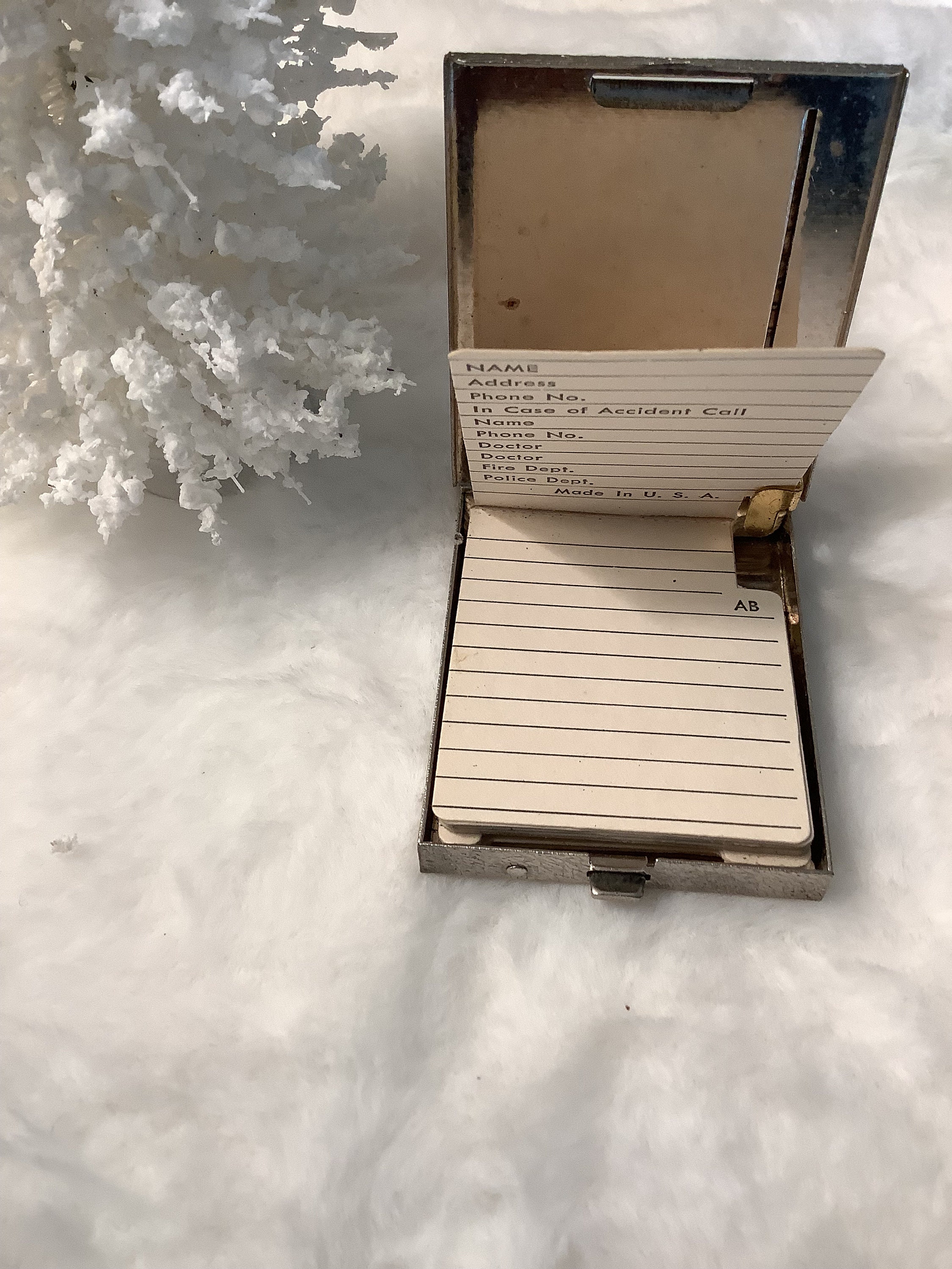 Vintage Order of the Eastern Star Metal Pocket Address Phone Book Mini ...