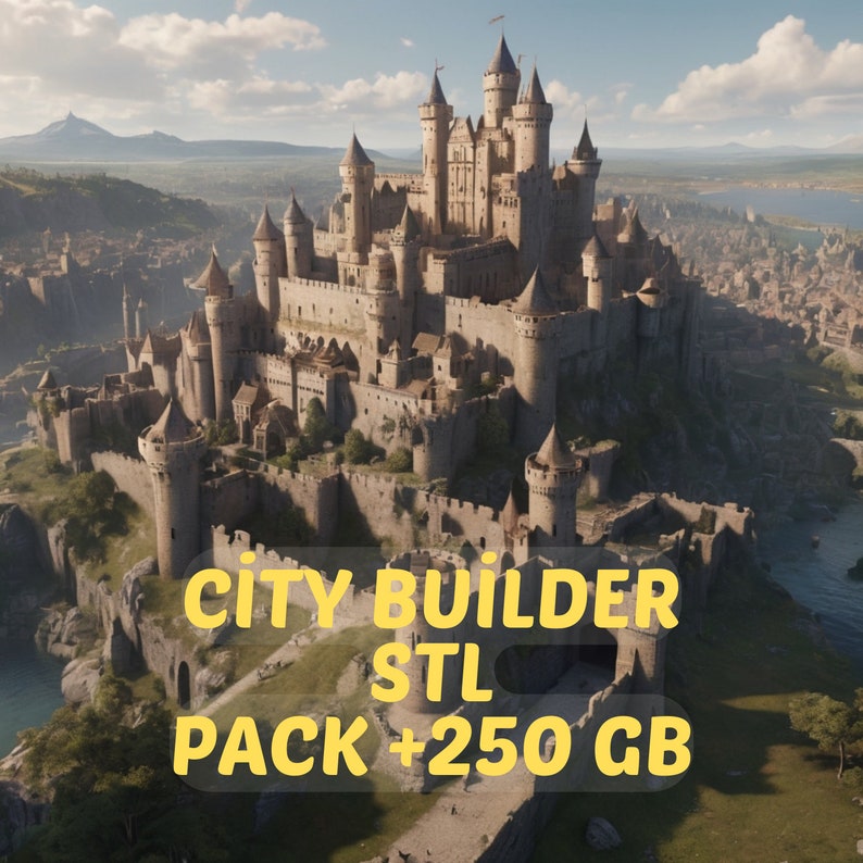 City Building Pack - Buildings, Castles, Lands and More - Etsy
