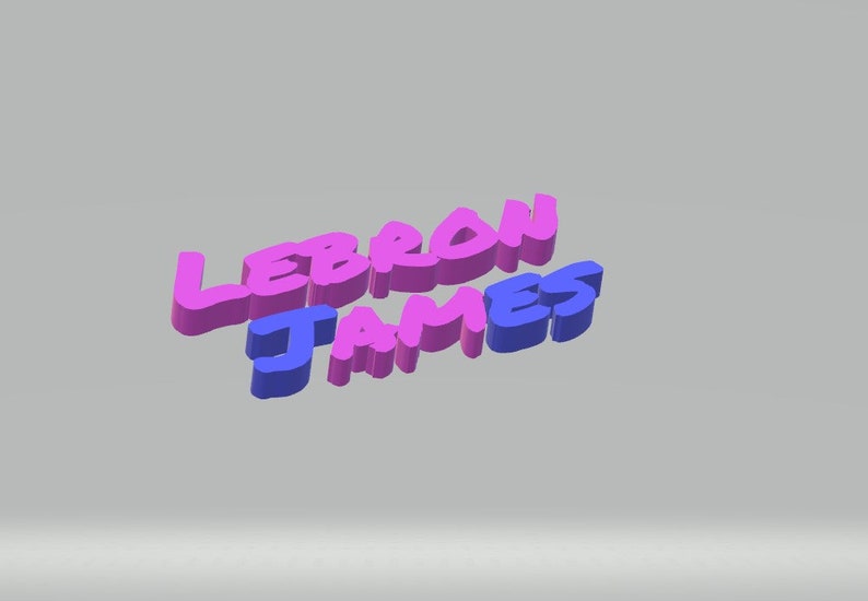 Personalized 3D Name Design Stl File, 3 Different Fonts, 24 Hours ...