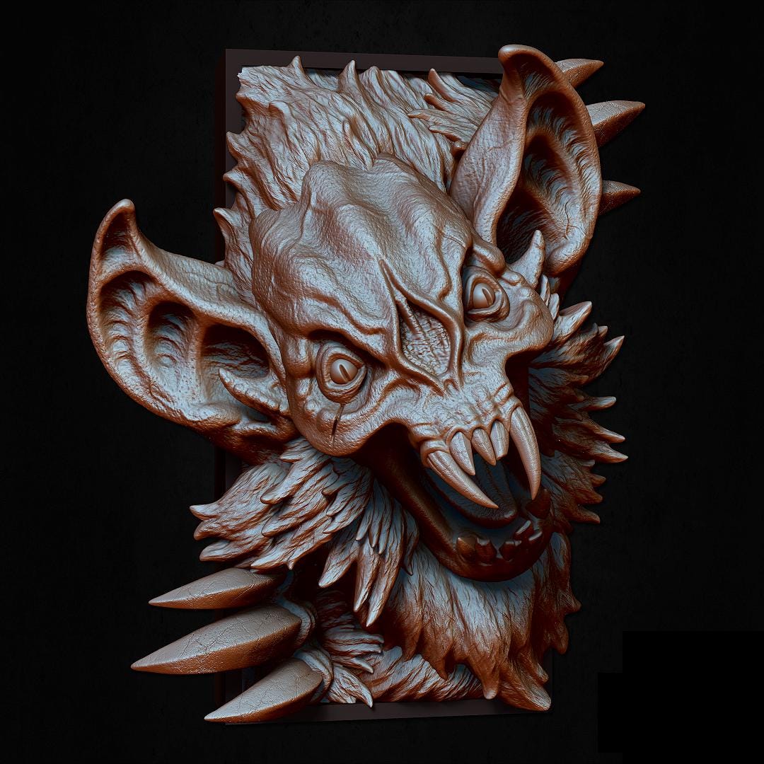 Bat Book Nook - High-quality FDM 3D Printed Gothic Bookshelf Decor ...