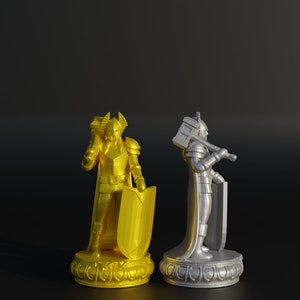High Elf Chess Pieces 3D Figure Stl Files , Elven Chess Set , Elf 3d ...