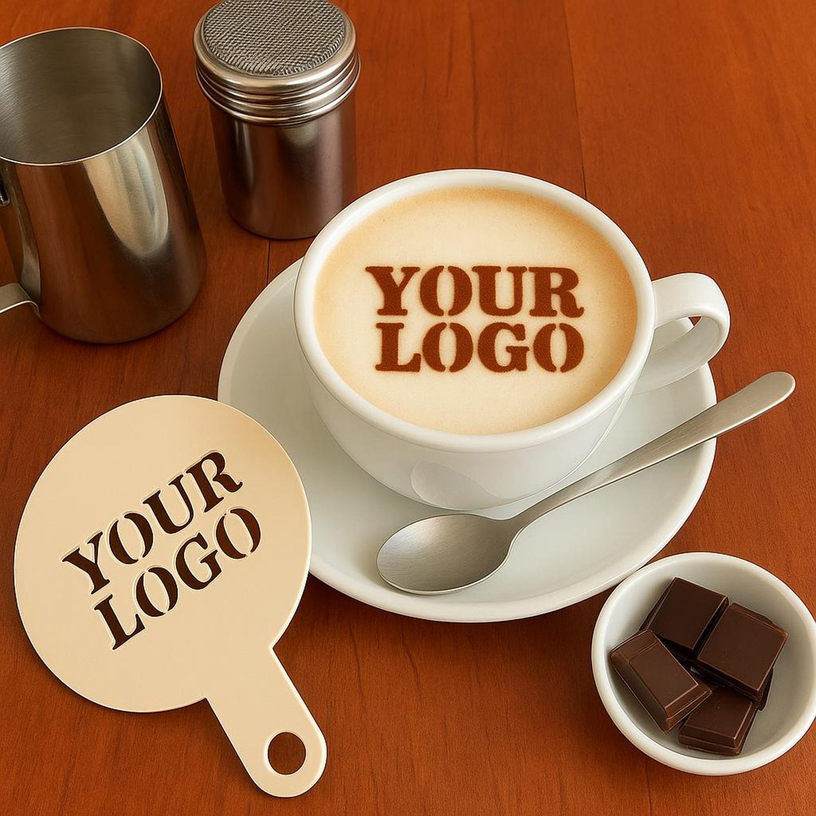 Custom Coffee Stencil: Personalized Latte Art Template for Baristas - Etsy
