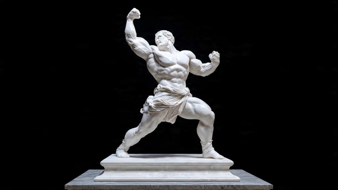 Hercules on Olympia Podium | Epic Statue | FDM or 12K Resin - Etsy