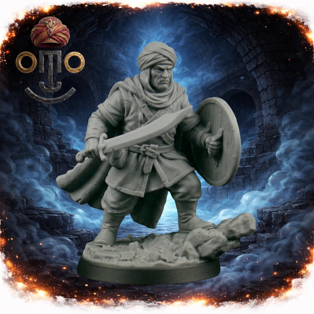 Ottoman Desert Soldier Miniature for Historical RPG & Wargames - Karani ...