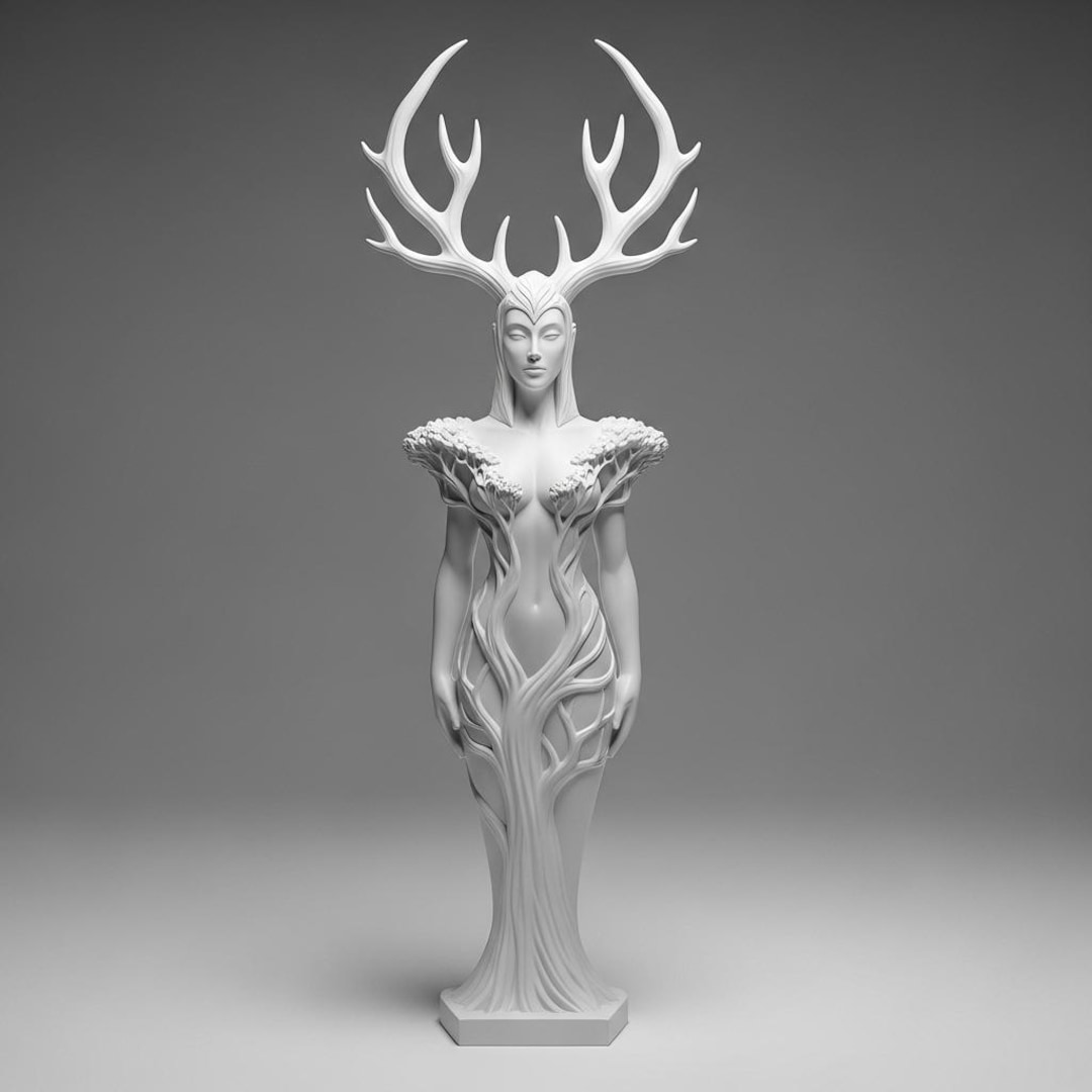 Forest Goddess Statue | Nature Inspired Decor | Pagan Altar Accent - Etsy