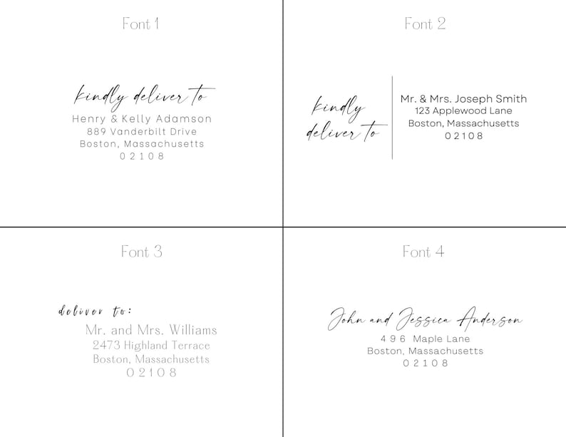 Envelope + Custom Addressing / Calligraphy Service, White A7 Euroflap ...