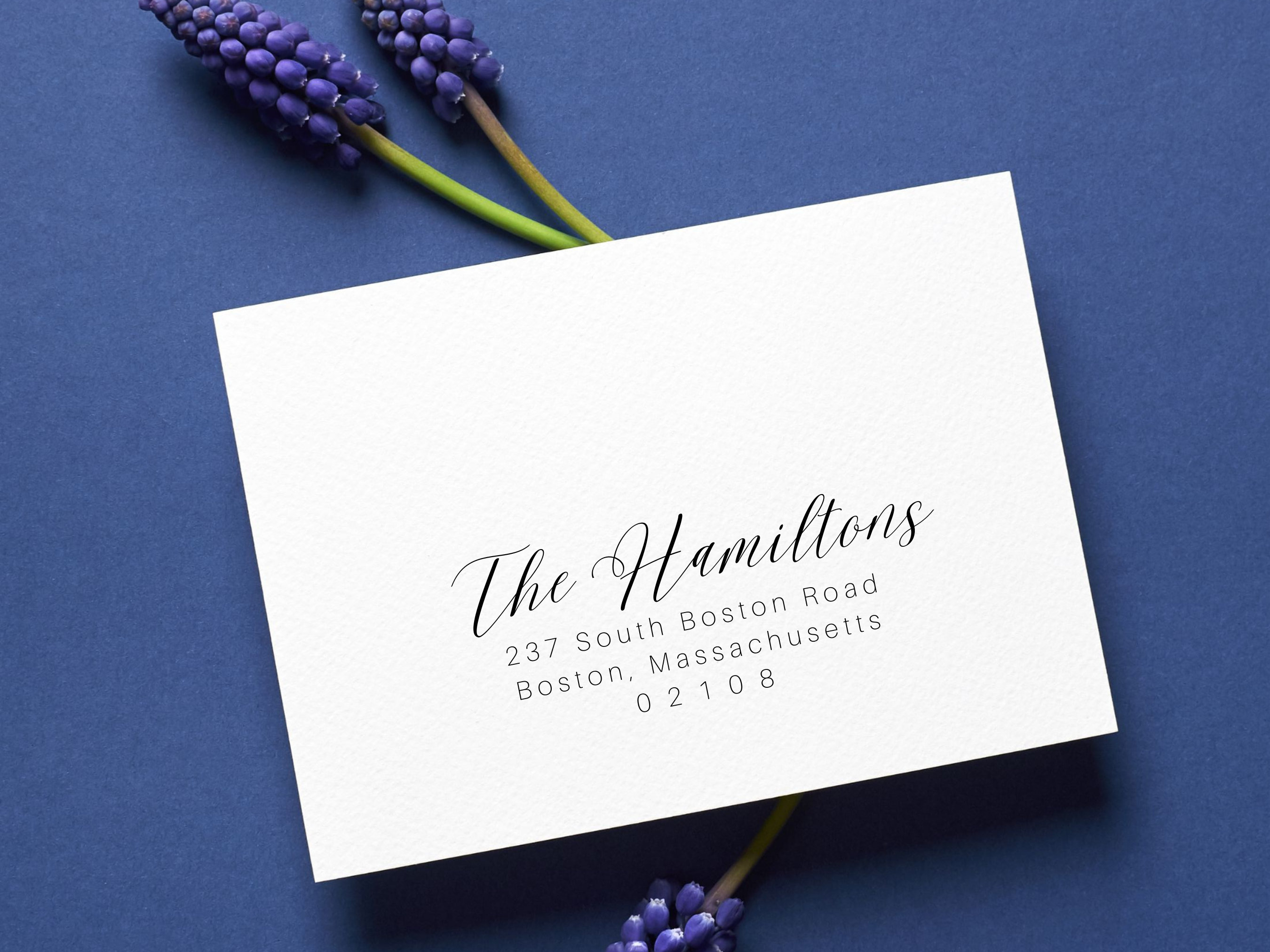 Envelope + Custom Addressing / Calligraphy Service, White A7 Euroflap ...