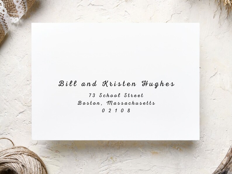 Custom Addressing / Calligraphy Service for Envelopes, Send Us Your ...