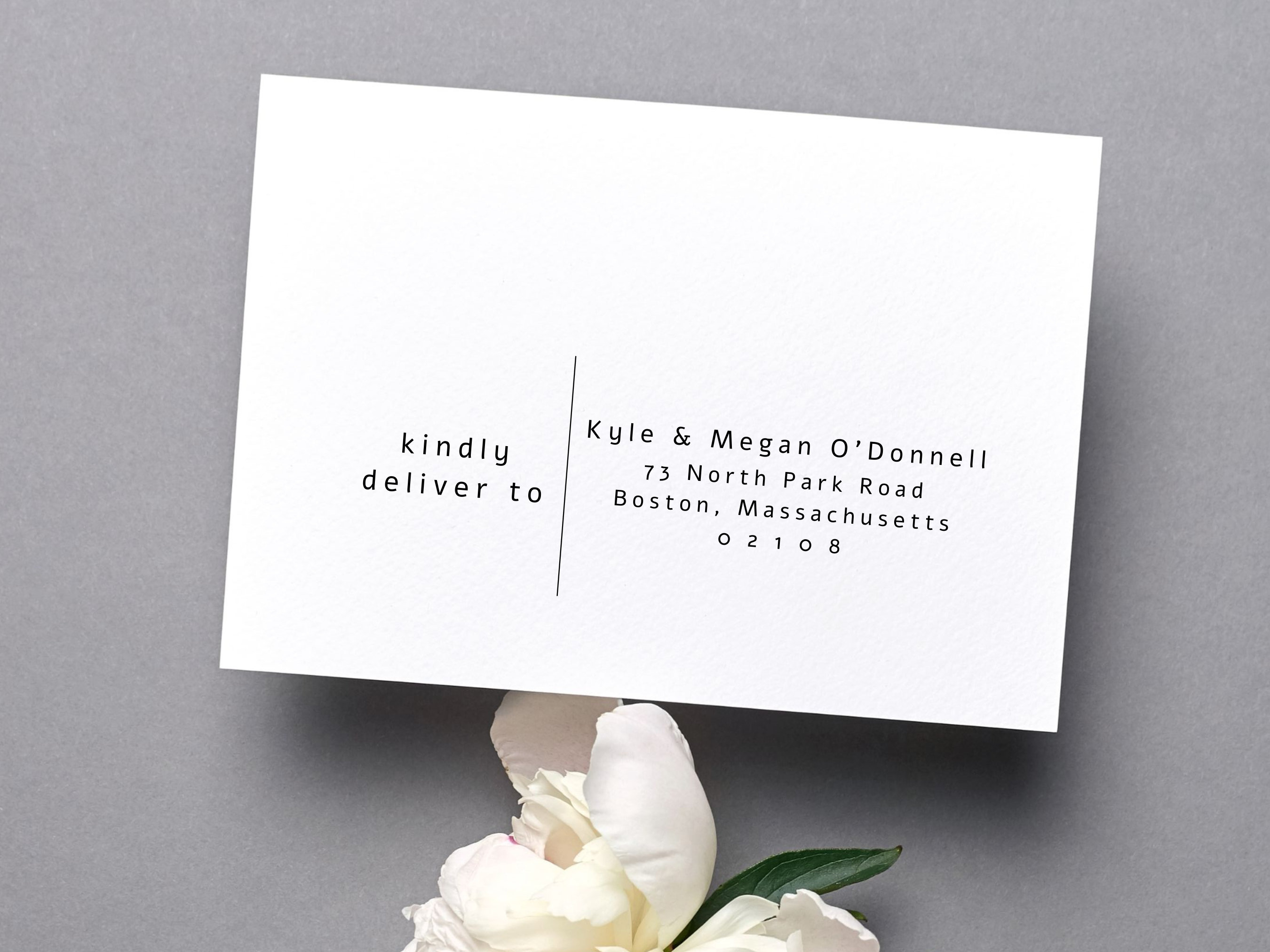 Envelope + Custom Addressing / Calligraphy Service, White A7 Euroflap ...