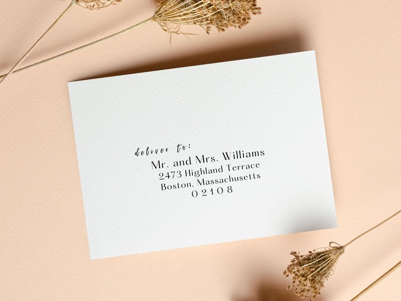 Custom Addressing / Calligraphy Service for Envelopes, Send Us Your ...