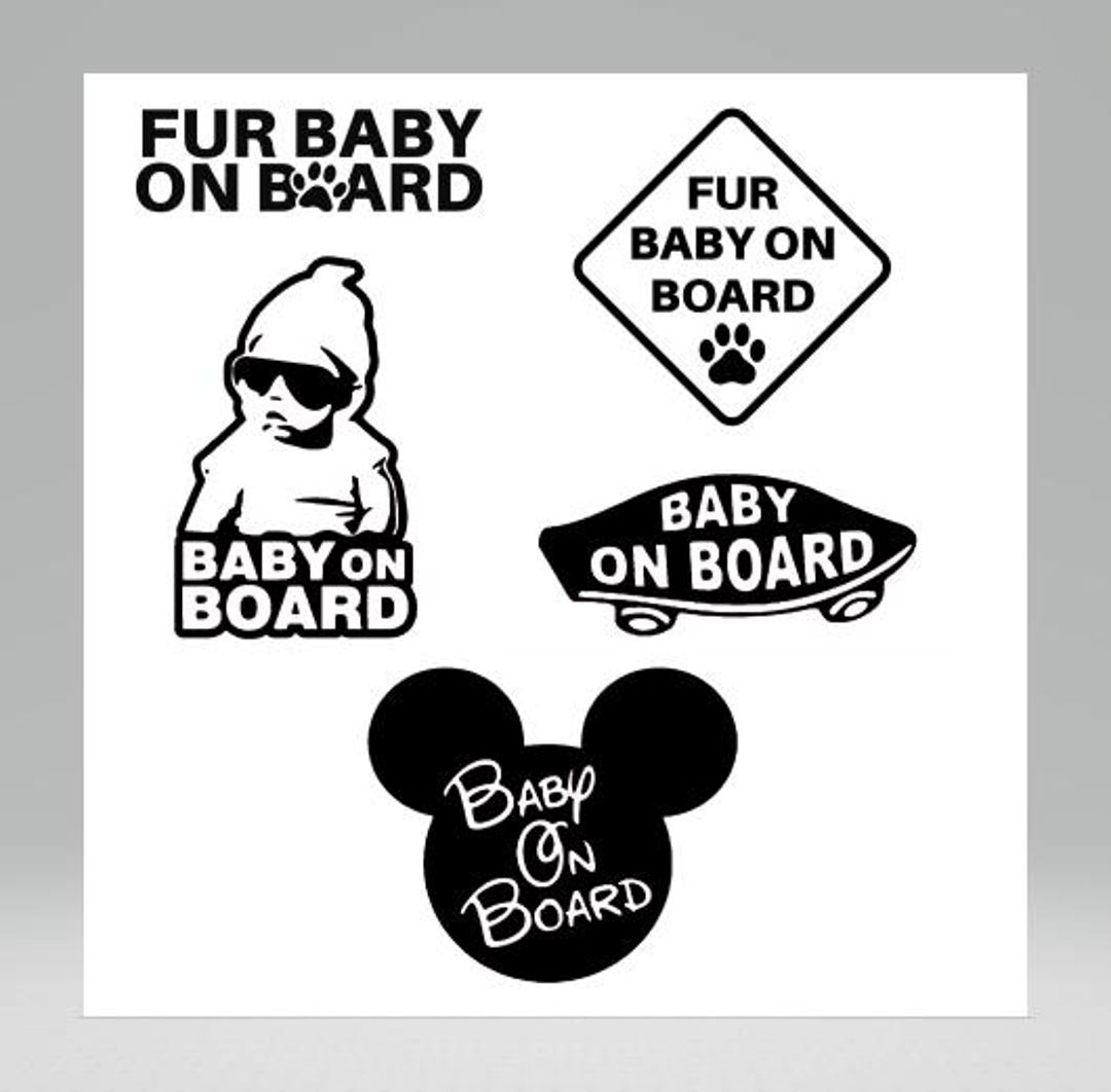 Baby on Board Decal, Fur Baby Decal, Car Decal, Hoodie Baby Decal ...
