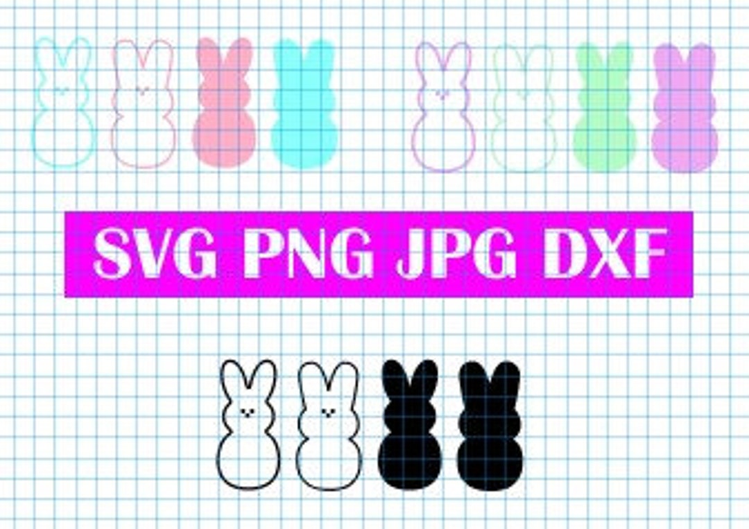 Easter Bunny Clipart, Easter Bunny Svg, Peep Svg, Bunny Peep Svg, Bunny ...