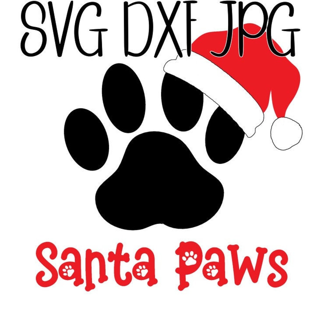Santa Paws SVG, Christmas Dog Svg, Merry Woofmas, Dog Mom, Christmas ...