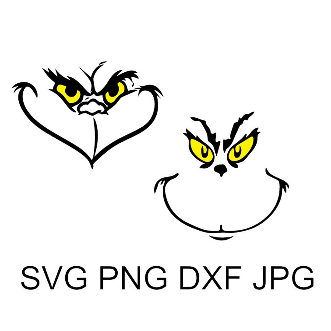 Grump Face SVG, the Grump Who Stole Christmas, Instant Download ...