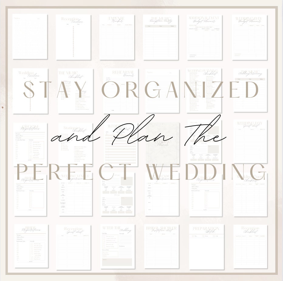 Wedding Planner Printable | Printable Wedding Planner Pages | Wedding ...