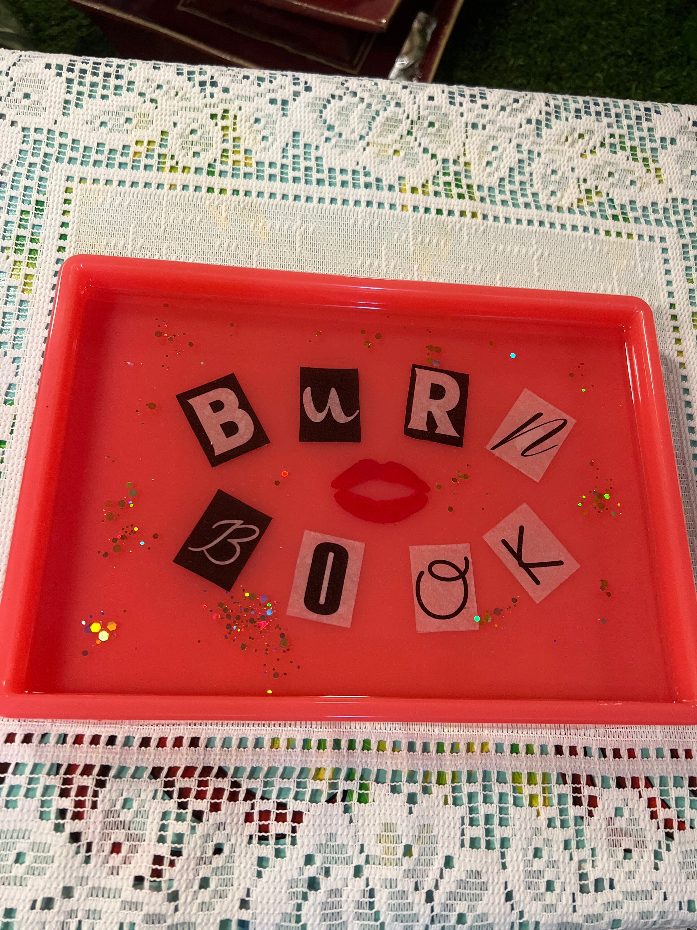Burn Book in Pink With Glitter - Etsy
