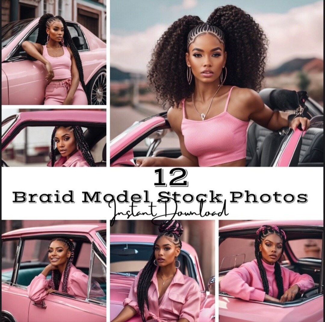 Braid Model Stock Photo High Quality Image for Your Projects - Etsy