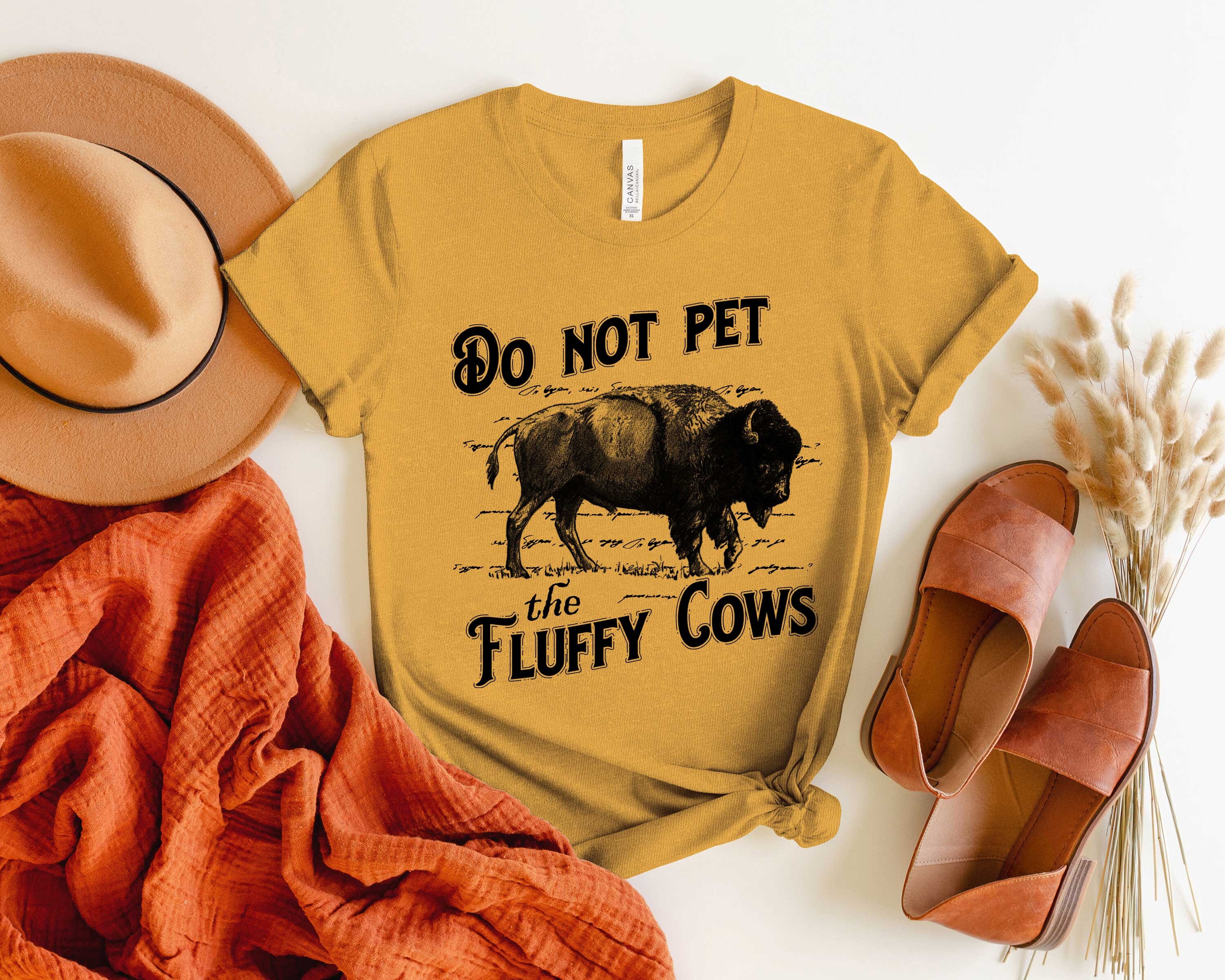 Do Not Pet the Fluffy Cows T Shirt Funny Cow Tee Design Cow - Etsy