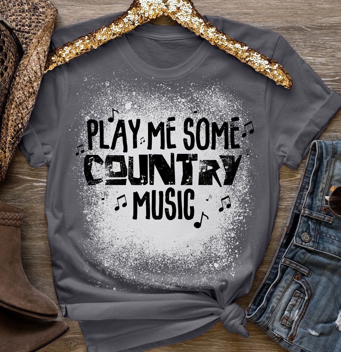 Play Me Some Country Music/women's T-shirt / Country Concert Tee ...