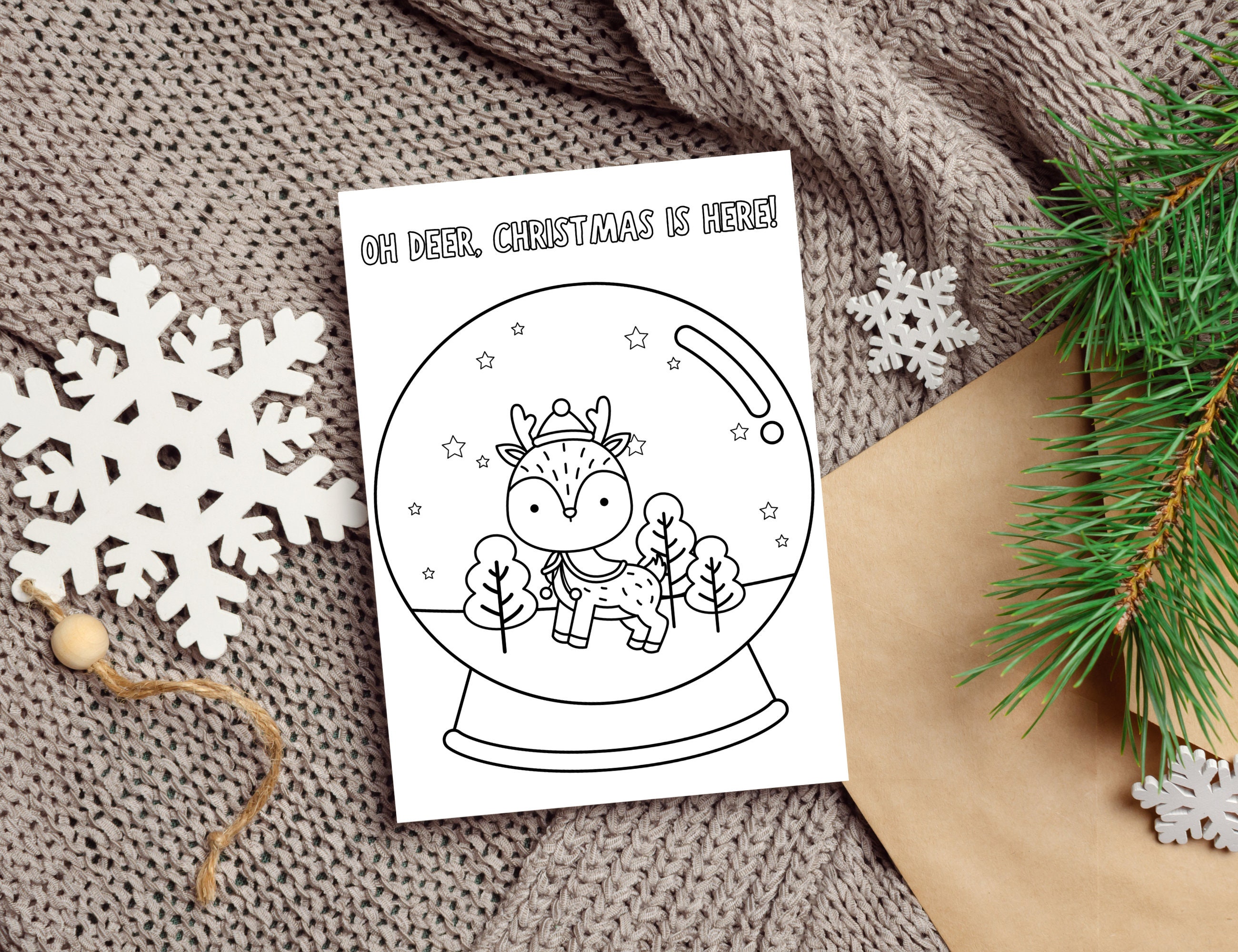 Christmas Coloring Pages Christmas Coloring Book 25 - Etsy