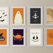 Halloween Decor Indoor Bundle Set of 8 Prints Halloween Wall - Etsy