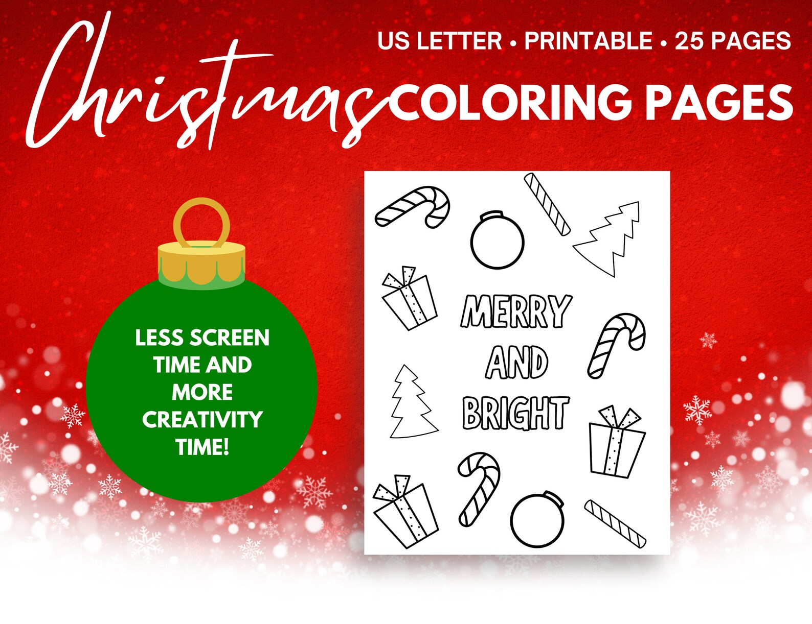 Christmas Coloring Pages | Christmas Coloring Book | 25 Printable ...