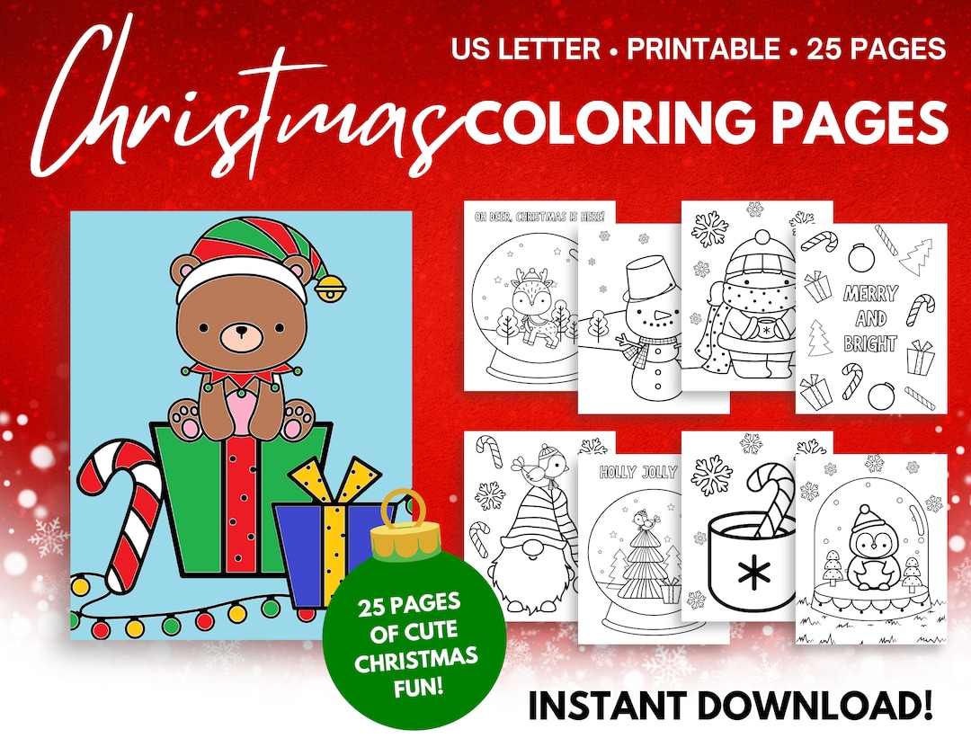 Christmas Coloring Pages | Christmas Coloring Book | 25 Printable ...
