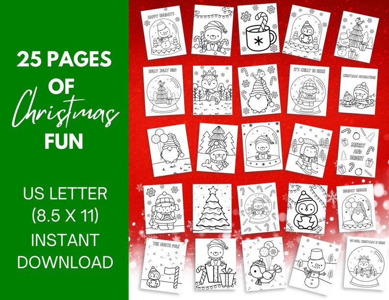 Christmas Coloring Pages | Christmas Coloring Book | 25 Printable ...