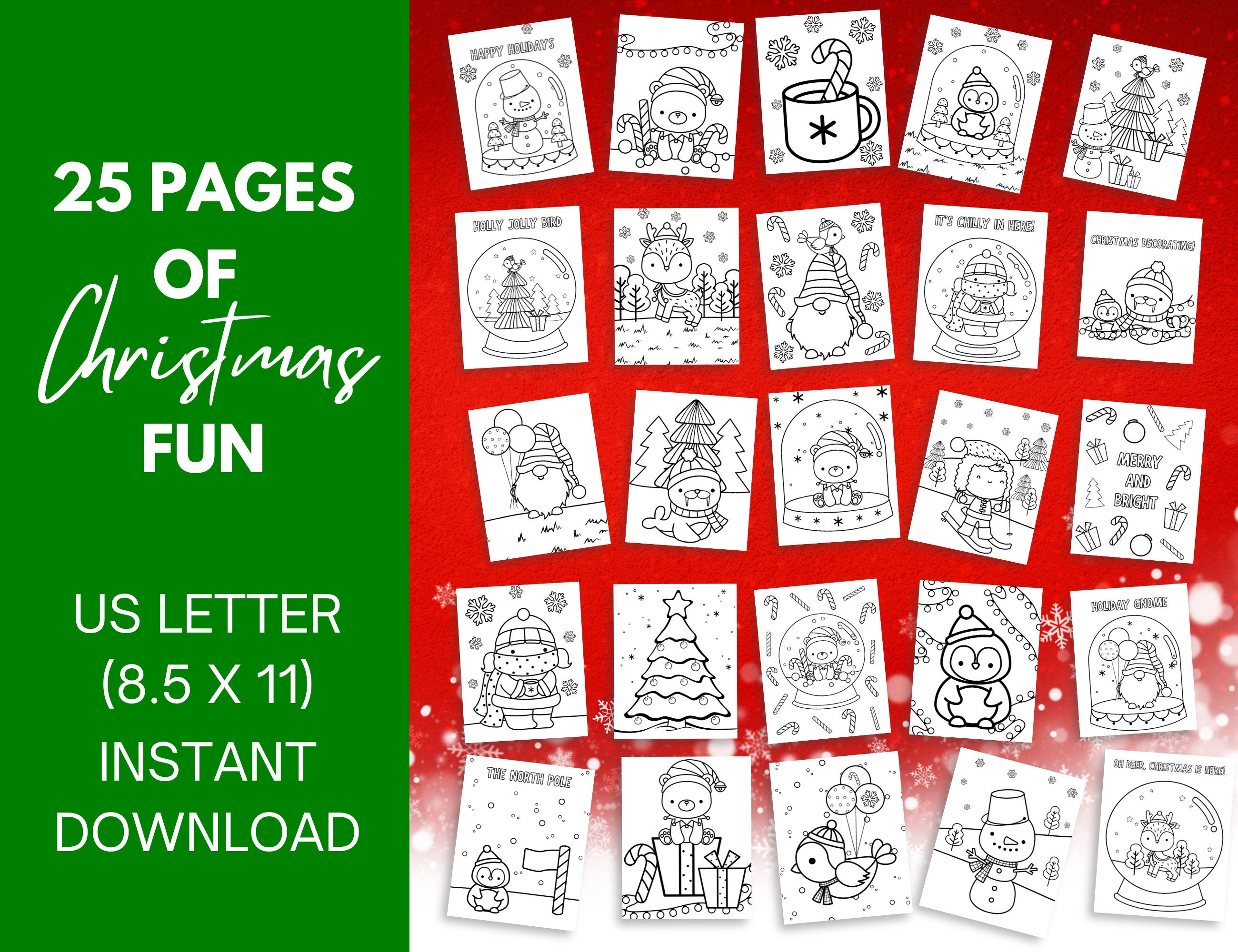 Christmas Coloring Pages | Christmas Coloring Book | 25 Printable ...