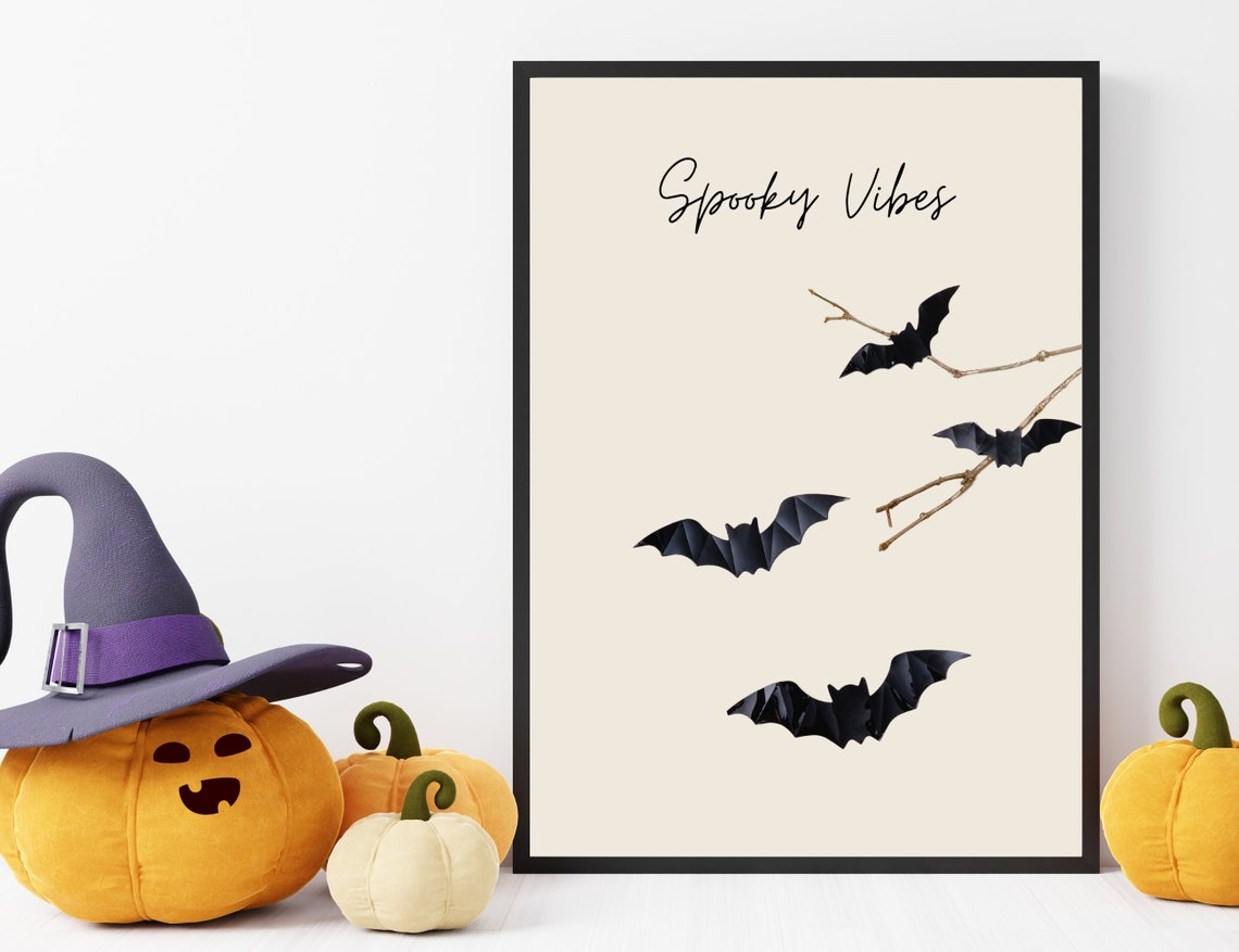 Halloween Decor Indoor Bundle Set of 8 Prints Halloween Wall - Etsy