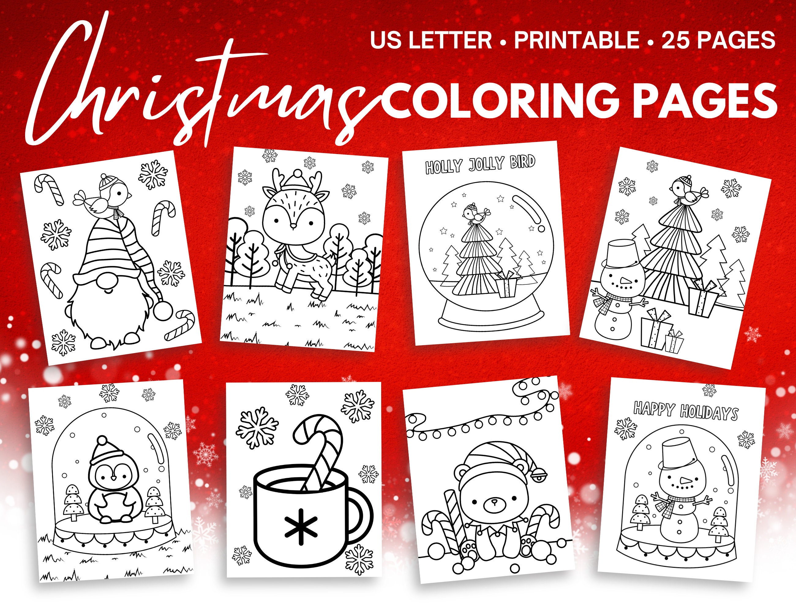 Christmas Coloring Pages | Christmas Coloring Book | 25 Printable ...