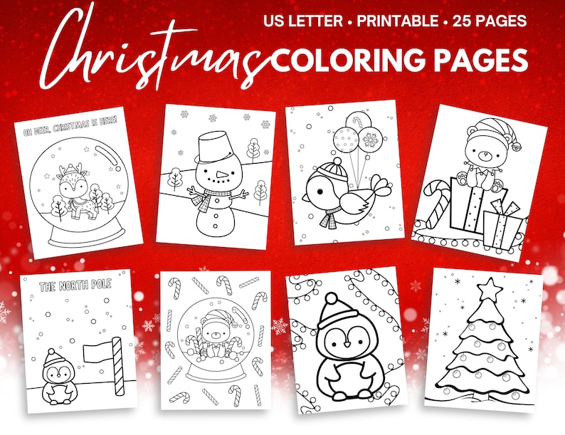 Christmas Coloring Pages | Christmas Coloring Book | 25 Printable ...
