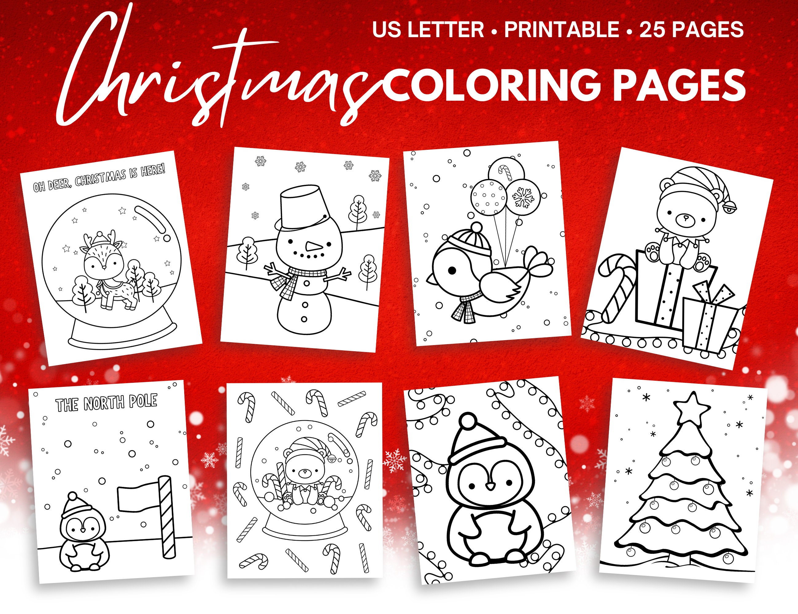 Christmas Coloring Pages | Christmas Coloring Book | 25 Printable ...