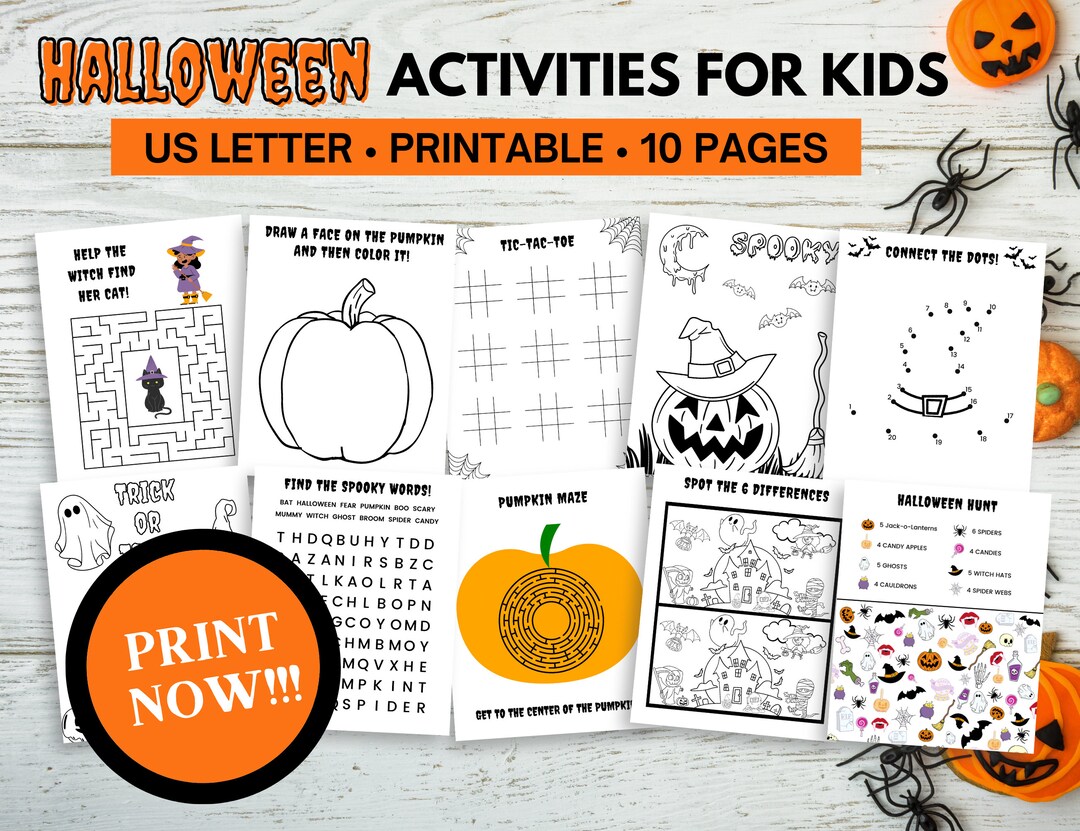 Halloween Fall Activities for Kids | Halloween Activity Printable ...