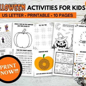 Halloween Fall Activities for Kids | Halloween Activity Printable ...