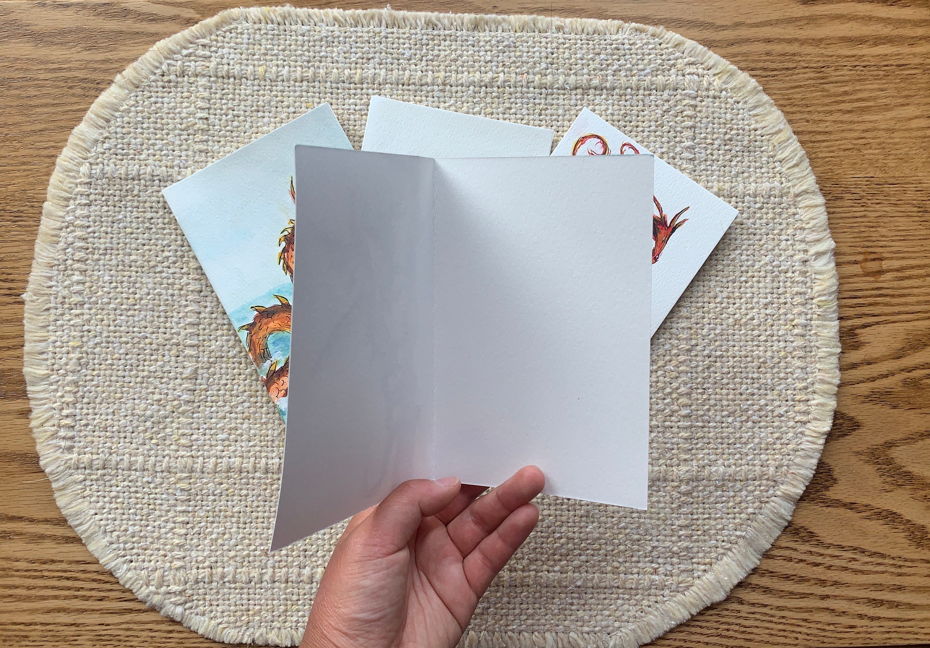 Dragon Greeting Cards: Set of Four - Etsy