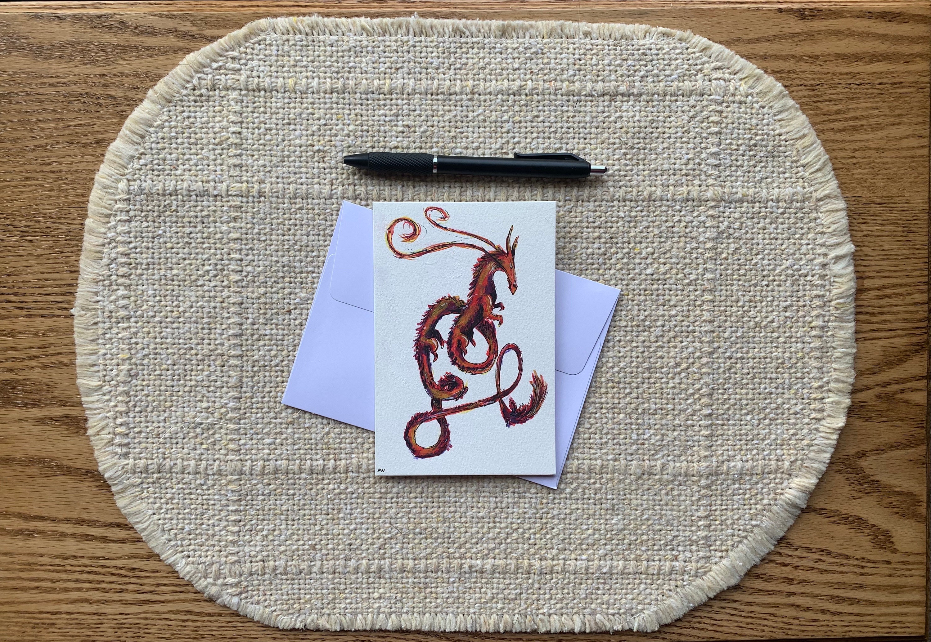 Dragon Greeting Cards: Set of Four - Etsy