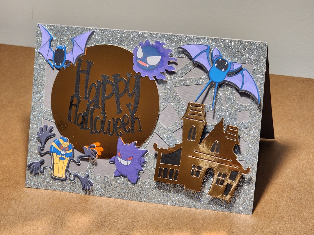 Pokémon Happy Halloween 3D Pokémon Greeting Card - Etsy