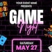 Game Night Flyer / Invitation / Social Media Post Template. 100% ...