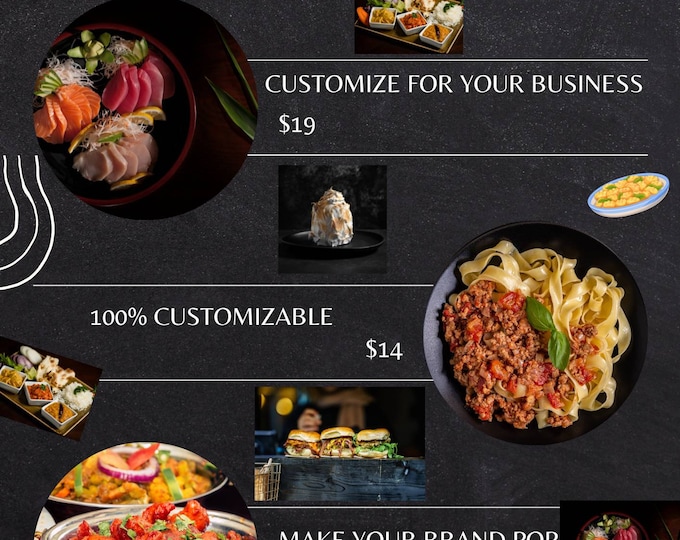 Food Menu Flyer / Invitation / Social Media Post Template. Can Be ...