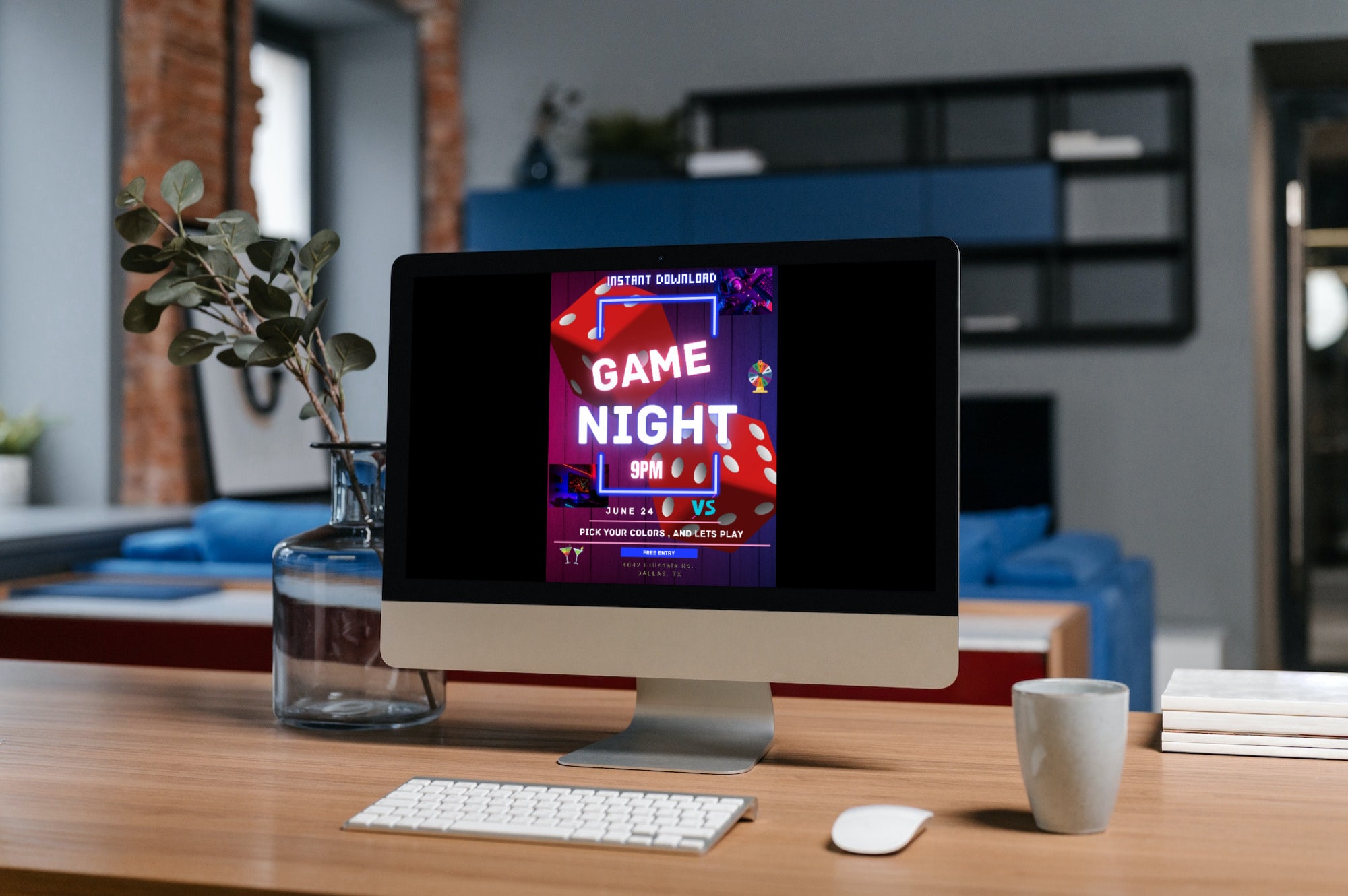Customizable Game Night Flyer/ Invitation/ Social Media Post. Instant ...