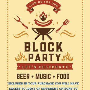 Barbecue Cookout Flyer/ Invitation/ Social Media Post. Instant Download ...