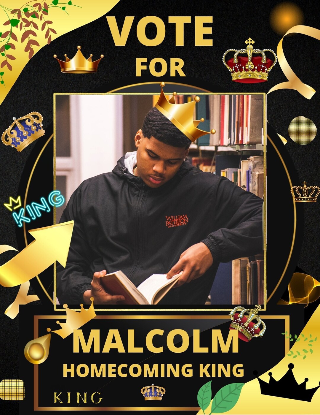 Animated Homecoming King Flyer: Social Media Post Template / Invitation ...