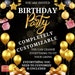 Classy Birthday Invitation/ Flyer/social Media Post. Instant Download ...