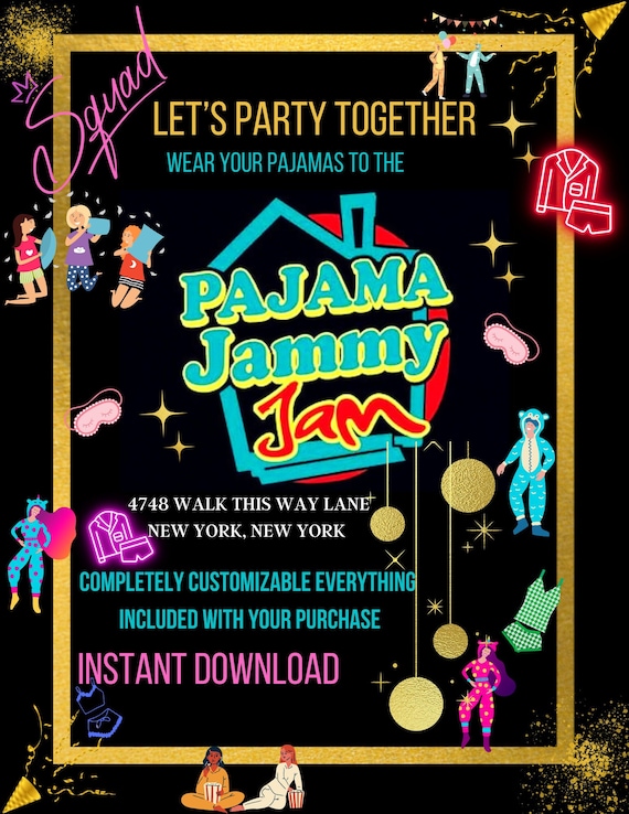 Kids Pajama Party Flyer