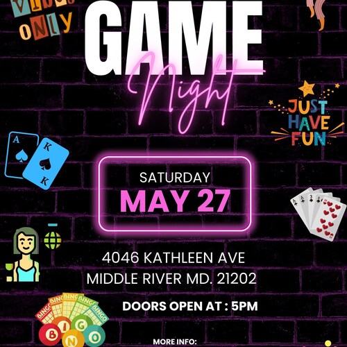 Game Night Invitation/ Flyer / Social Media Post. Can Be Edit - Etsy