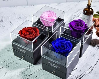 Eternal Rose With Necklace - Etsy