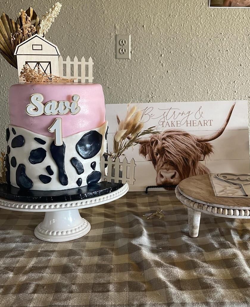 Barn Cake Topper Wooden Farm Themed Cake Topper Set Barn Farm Themed ...