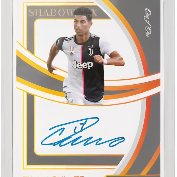 Cristiano Ronaldo Autographed Card - Etsy